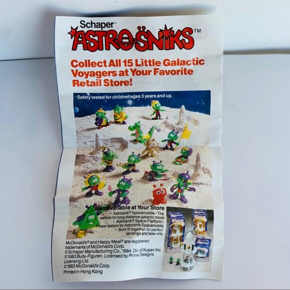 Vintage | Accents | 984 Astrosniks Bully Figurine Action Figure | Poshmark